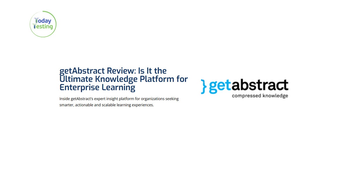 getAbstract Review 2026 – Pricing, Features, Alternatives